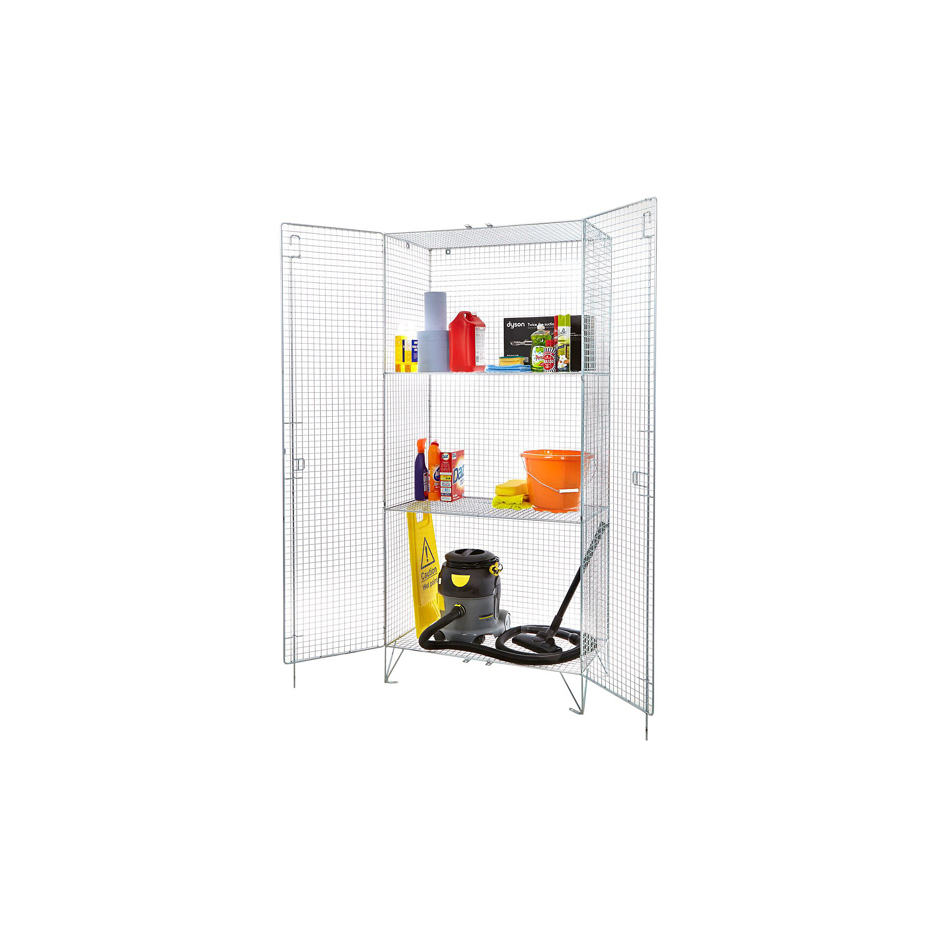 Zinc Wire Mesh Cupboards | Storage Lockers & Cloakroom | BiGDUG