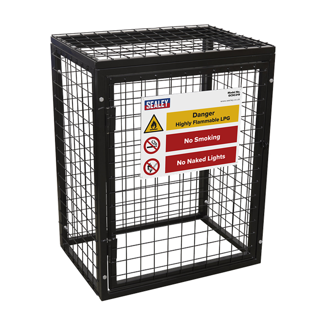 Sealey Gas Cylinder Safety Cage | 900h x 700w x 500d mm