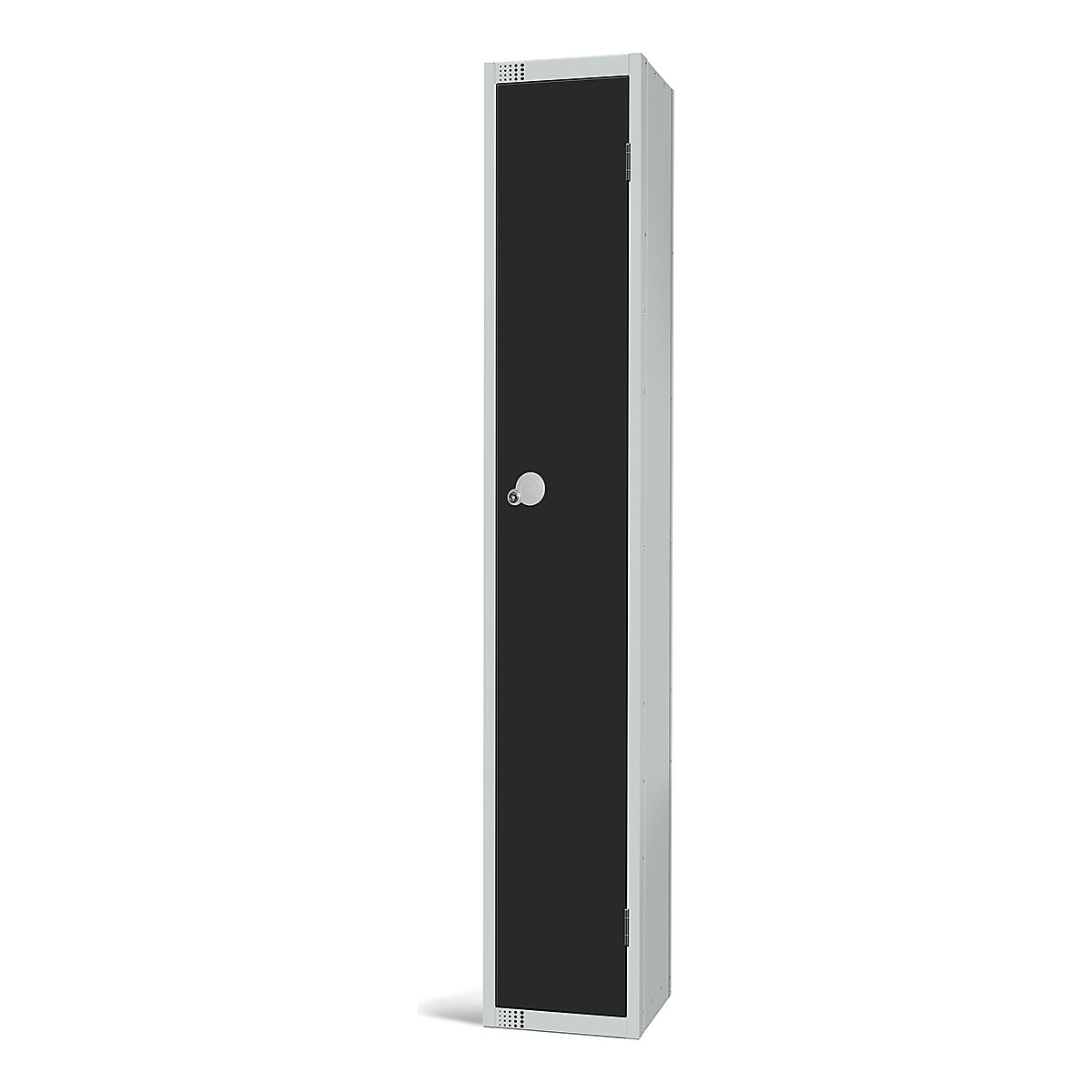 Elite Metal Storage Locker | 1800h x 300w x 300d mm | 1 Door | Black ...