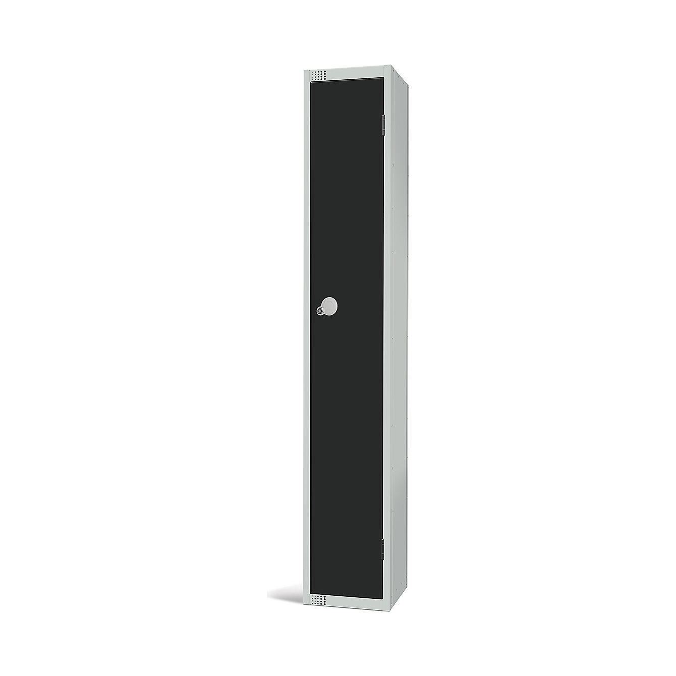 Elite Metal Storage Locker | 1800h x 300w x 300d mm | 1 Door | Black ...