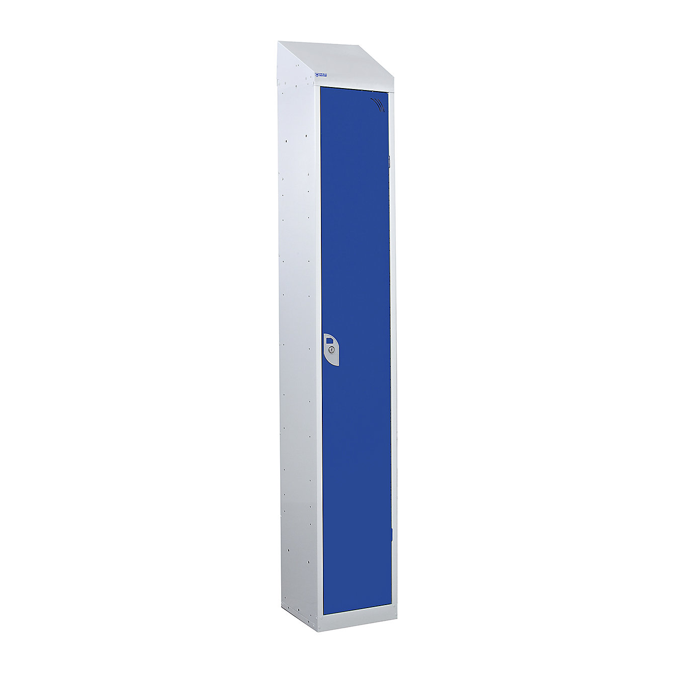 Mercian Single Door Metal Storage Lockers With Sloping Tops | Storage ...