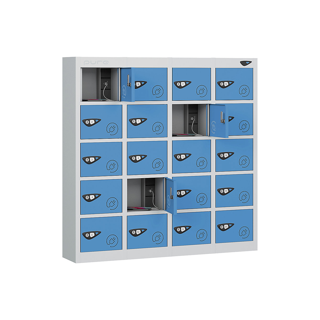 Pure Power Mobile Phone Storage Locker | 20 Door | Storage Only | 1000h ...