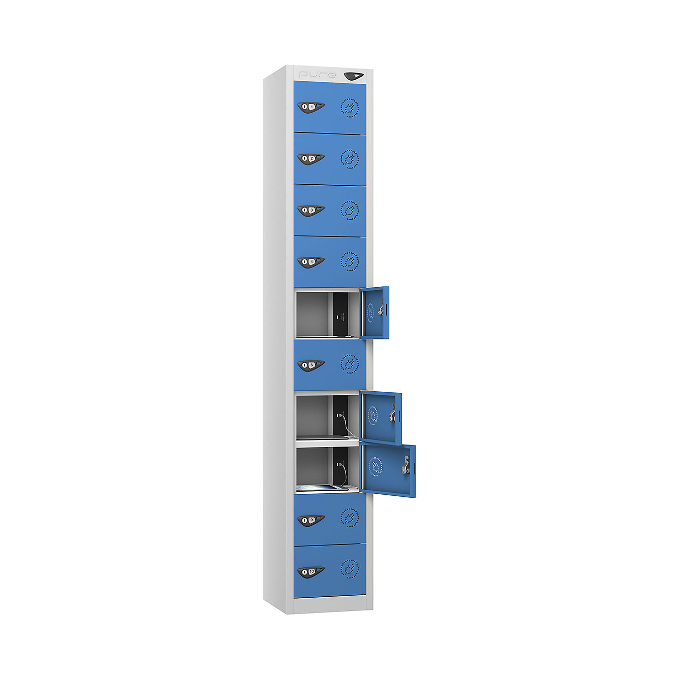 Pure Power Tablet Charging Lockers | 1800h mm
