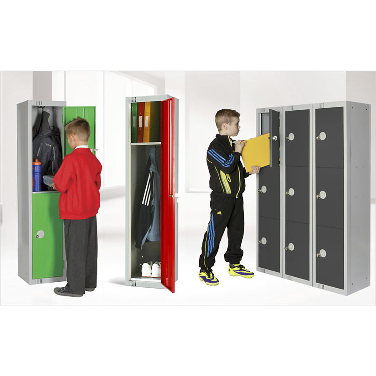 Classroom Lockers | 3-Door Locker | Upright Lockers | BiGDUG | BiGDUG