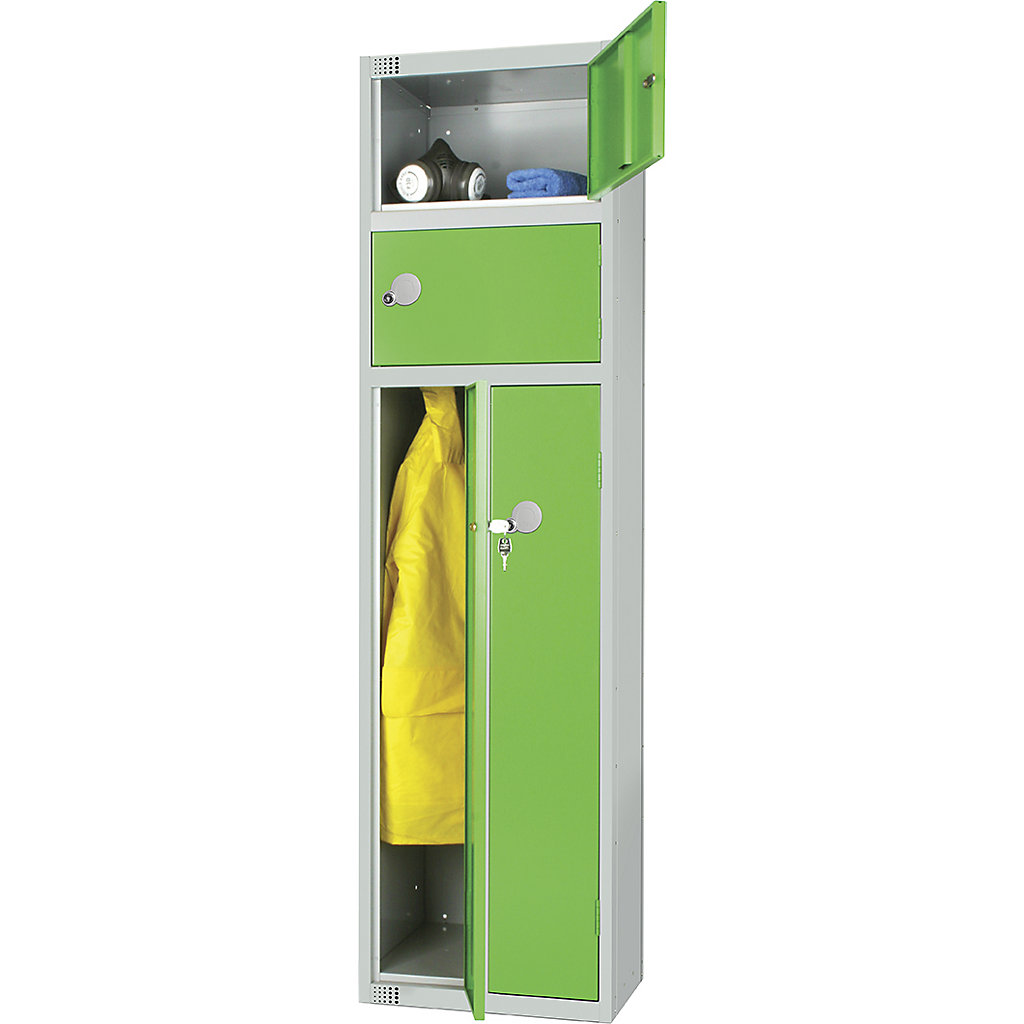 Elite Two Person Storage Locker | 1800h x 450w x 450d mm | Black | Key ...