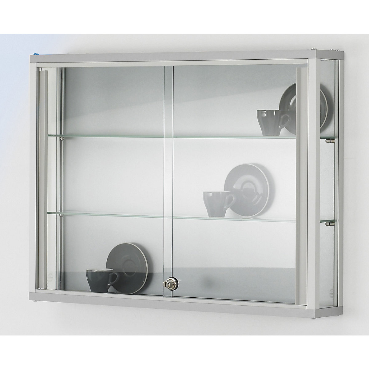 EUROKRAFTpro – Vitrine murale design: h x l x p 800 x 820 x 250 mm ...