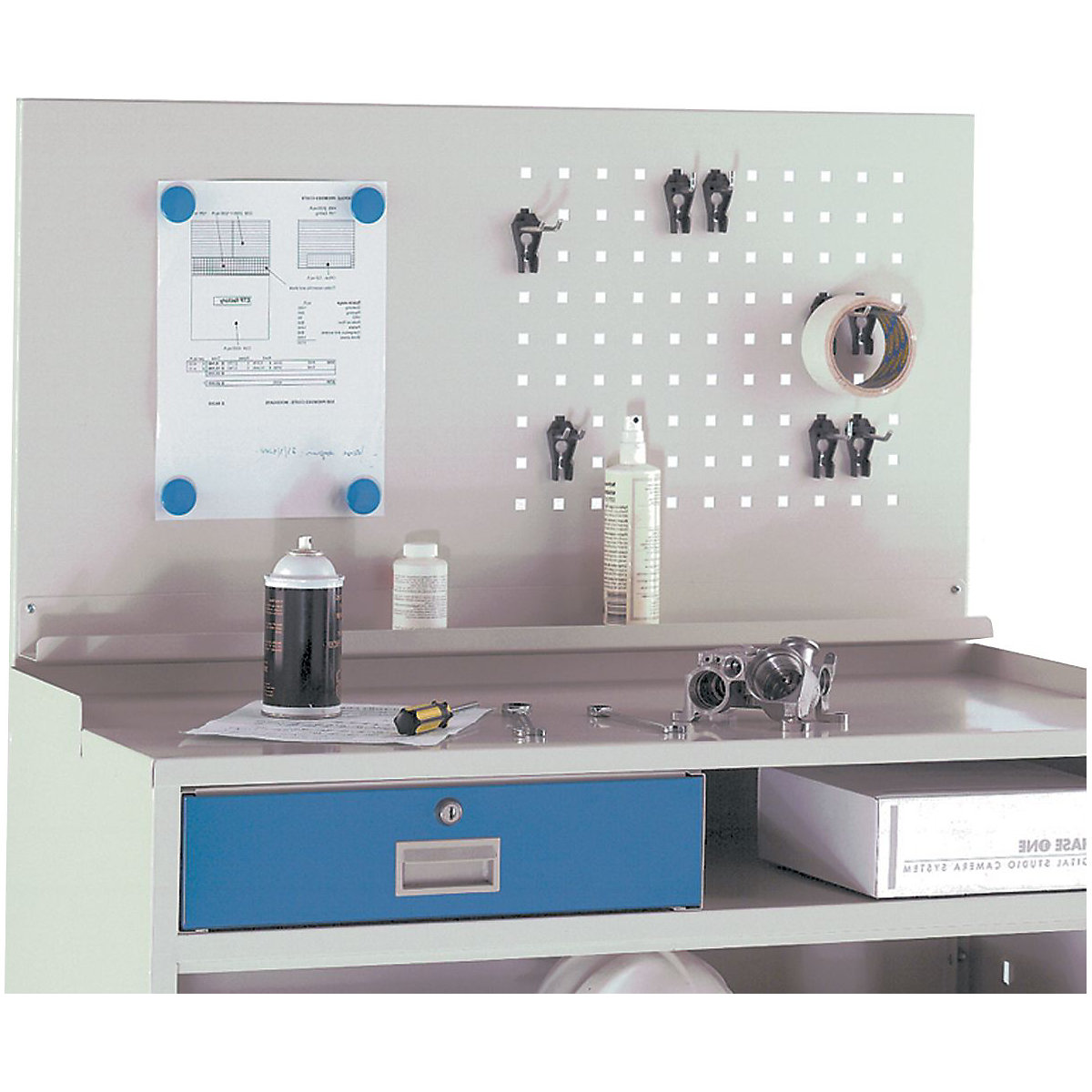 Mercian Industrial Team Leader Workstation | Backboard | BiGDUG