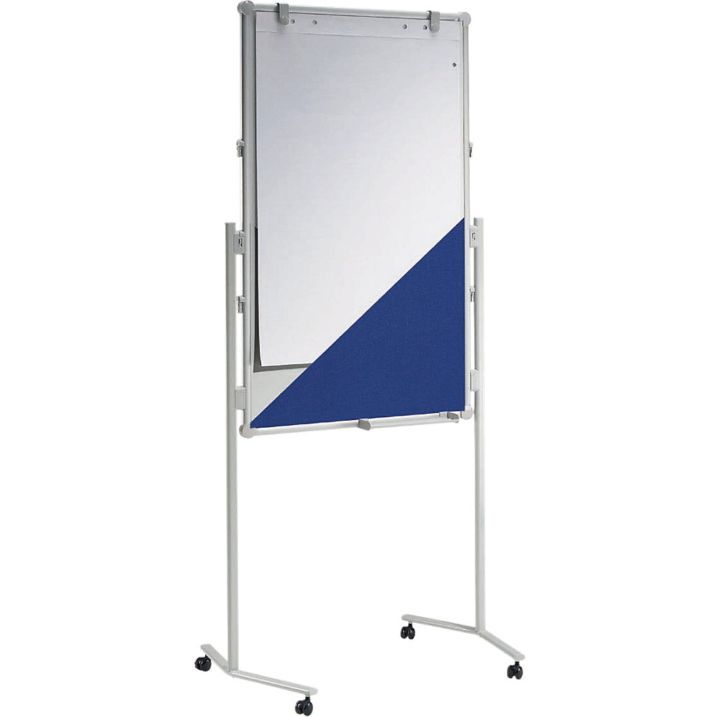 MAULpro multi-presentation board – MAUL: blue fabric / whiteboard ...