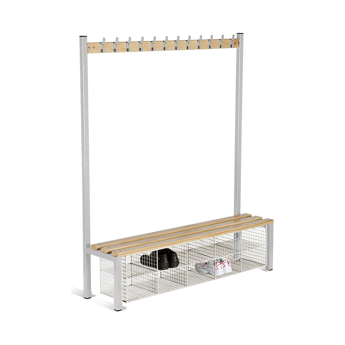 Elite Island Changing Room Benches with Shoe Compartments | BiGDUG