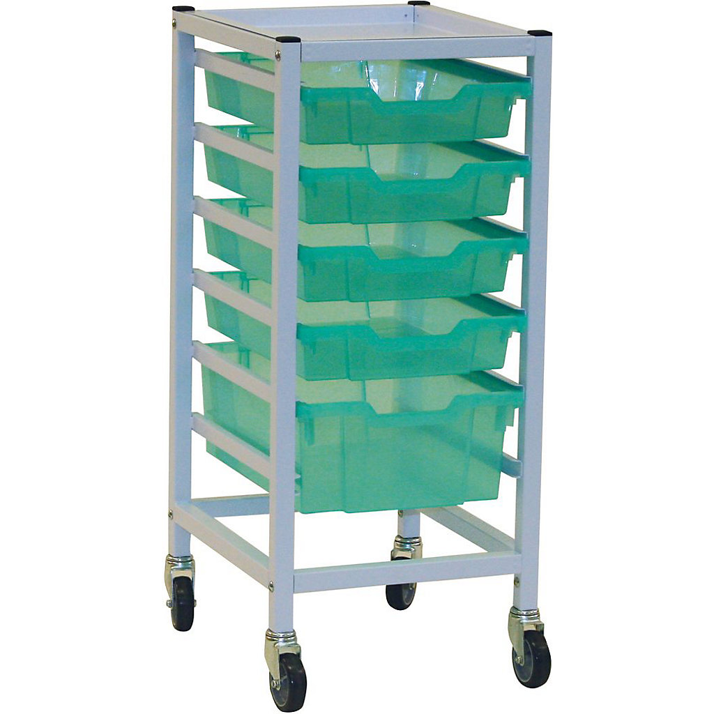 Compact Single Column Trolleys with Gratnells Trays | Education ...