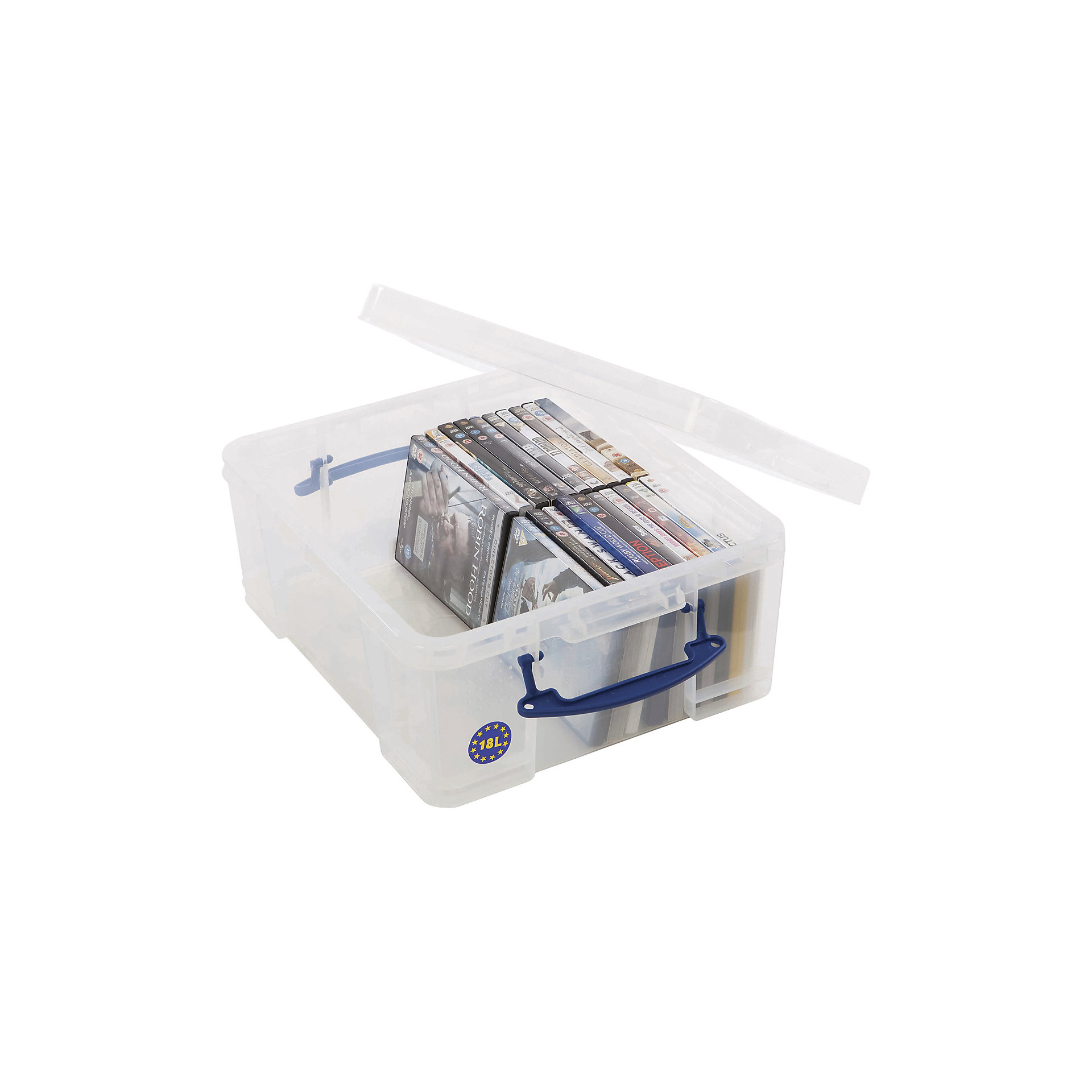 Really Useful Box | 18 Litre Capacity | 200h x 390w x 480d mm | Clear ...