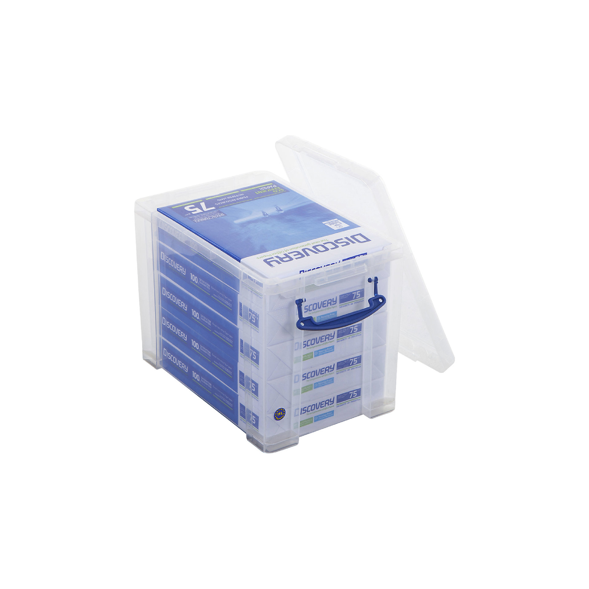 Really Useful Box | 19 Litre Capacity | 290h x 255w x 395d mm | Clear ...