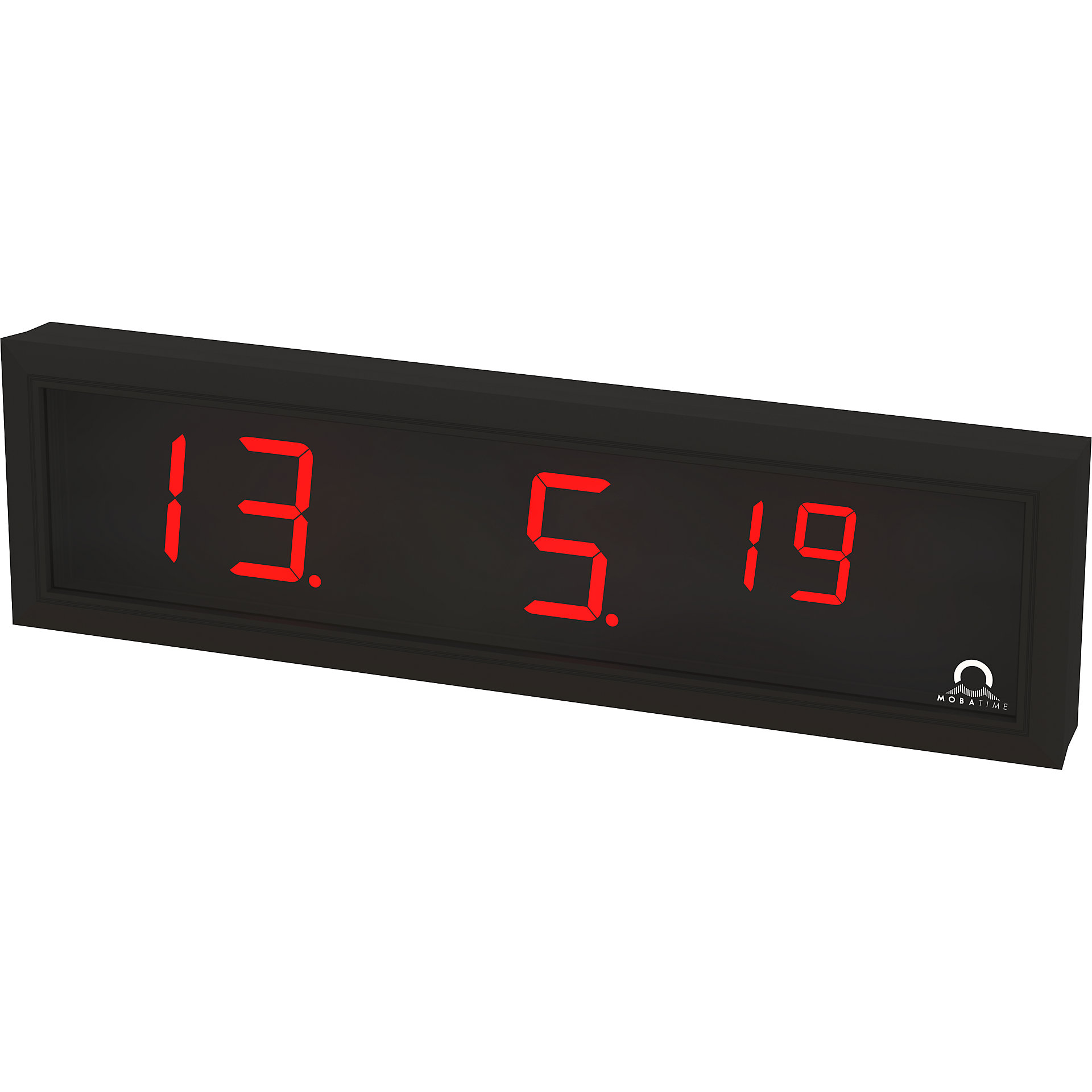 LED digital clock: HxWxD 118 x 423 x 39 mm | kaiserkraft