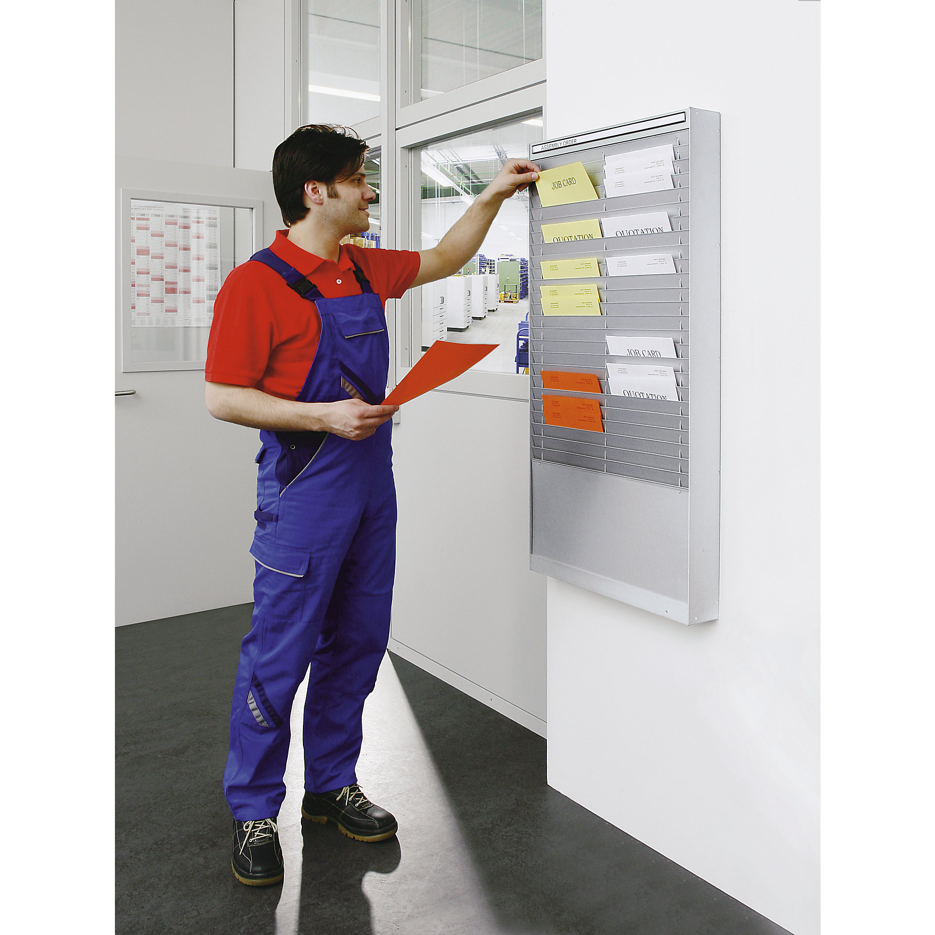 Document sorting board: 2 x 25 compartments for A4, vertical document ...