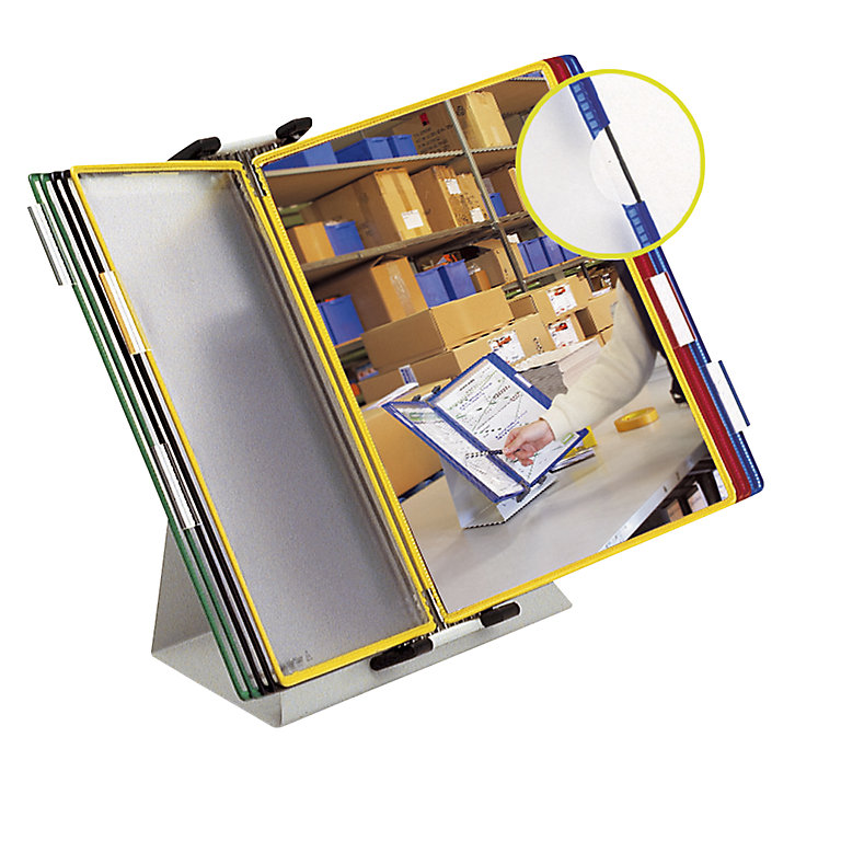 Clear view panel desktop holder – Tarifold: complete set | kaiserkraft