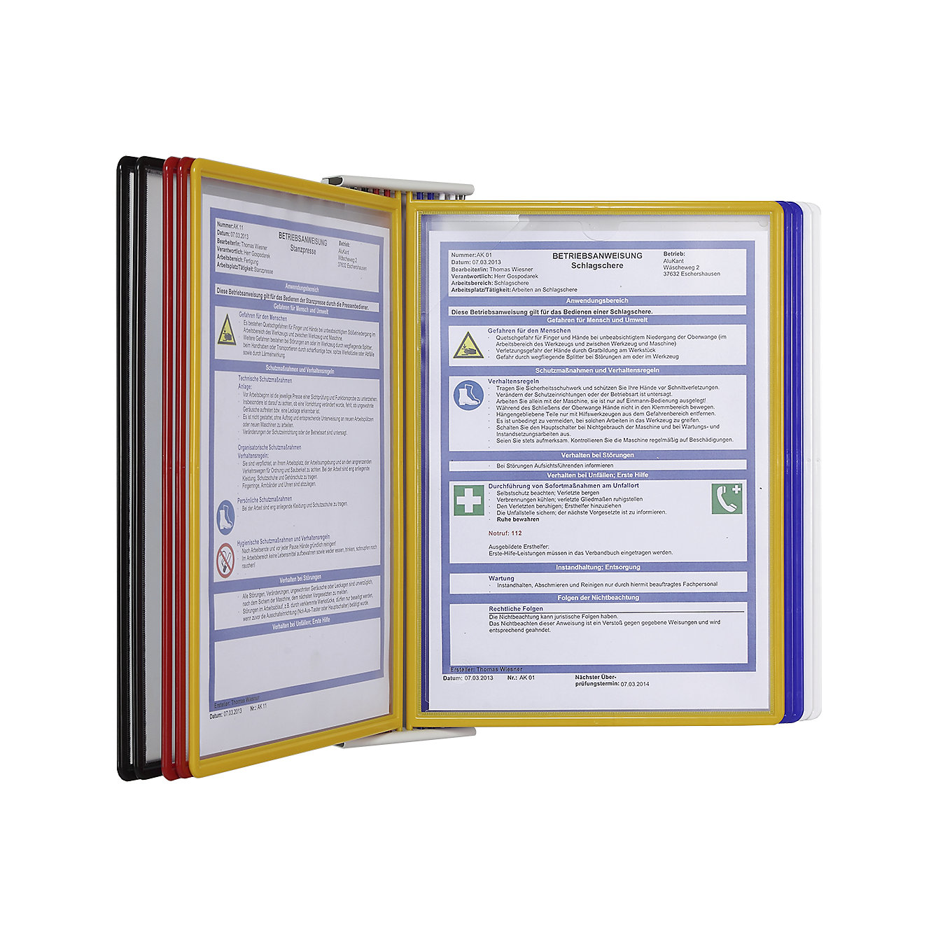 Clear view panel set, A4: with 10 clear view panels | kaiserkraft