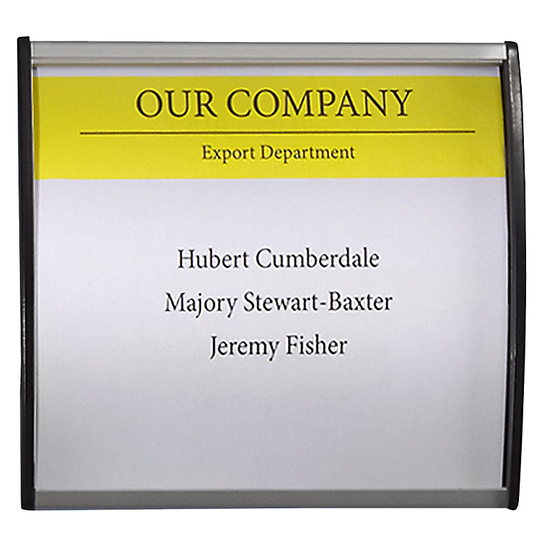 Aluminium door sign: portrait or landscape format, pack of 10 | KAISER ...