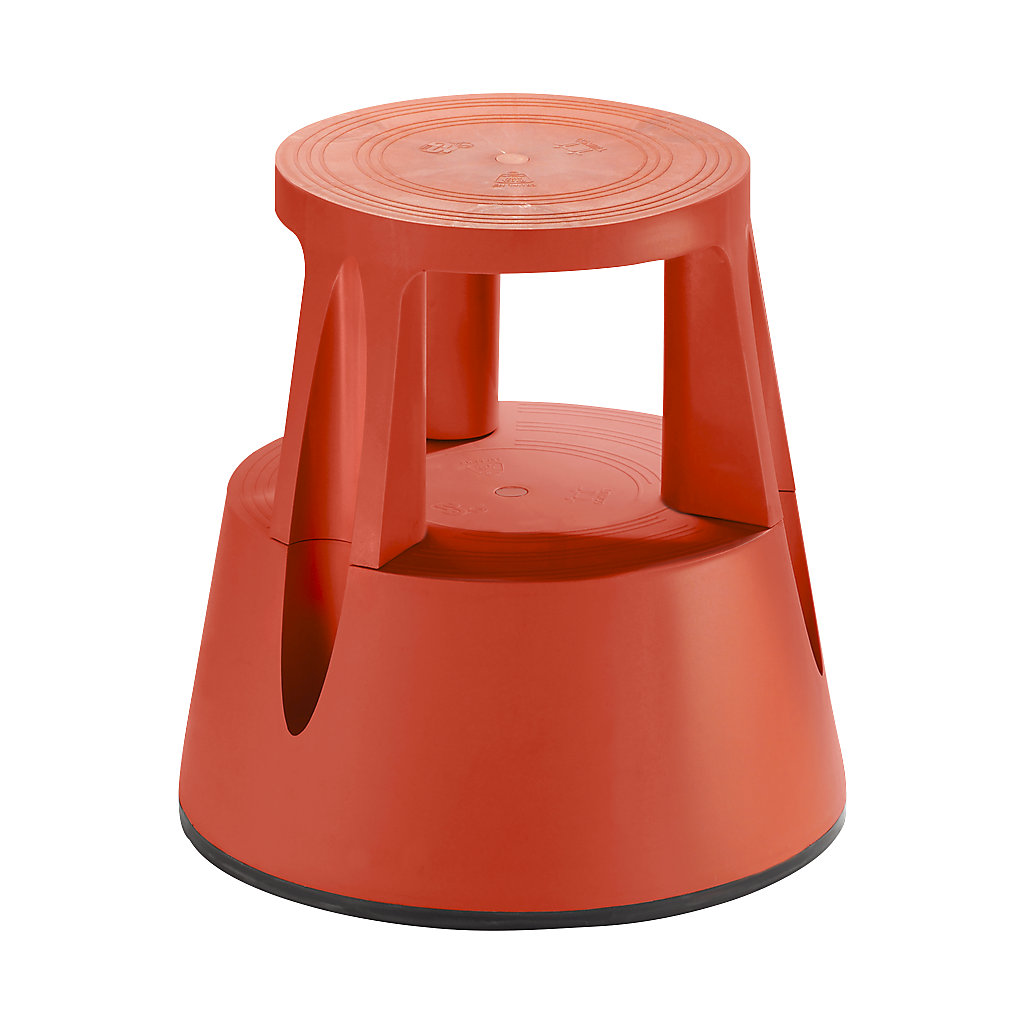 Kick stool made of shatterproof plastic – Twinco: max. load 150 kg ...