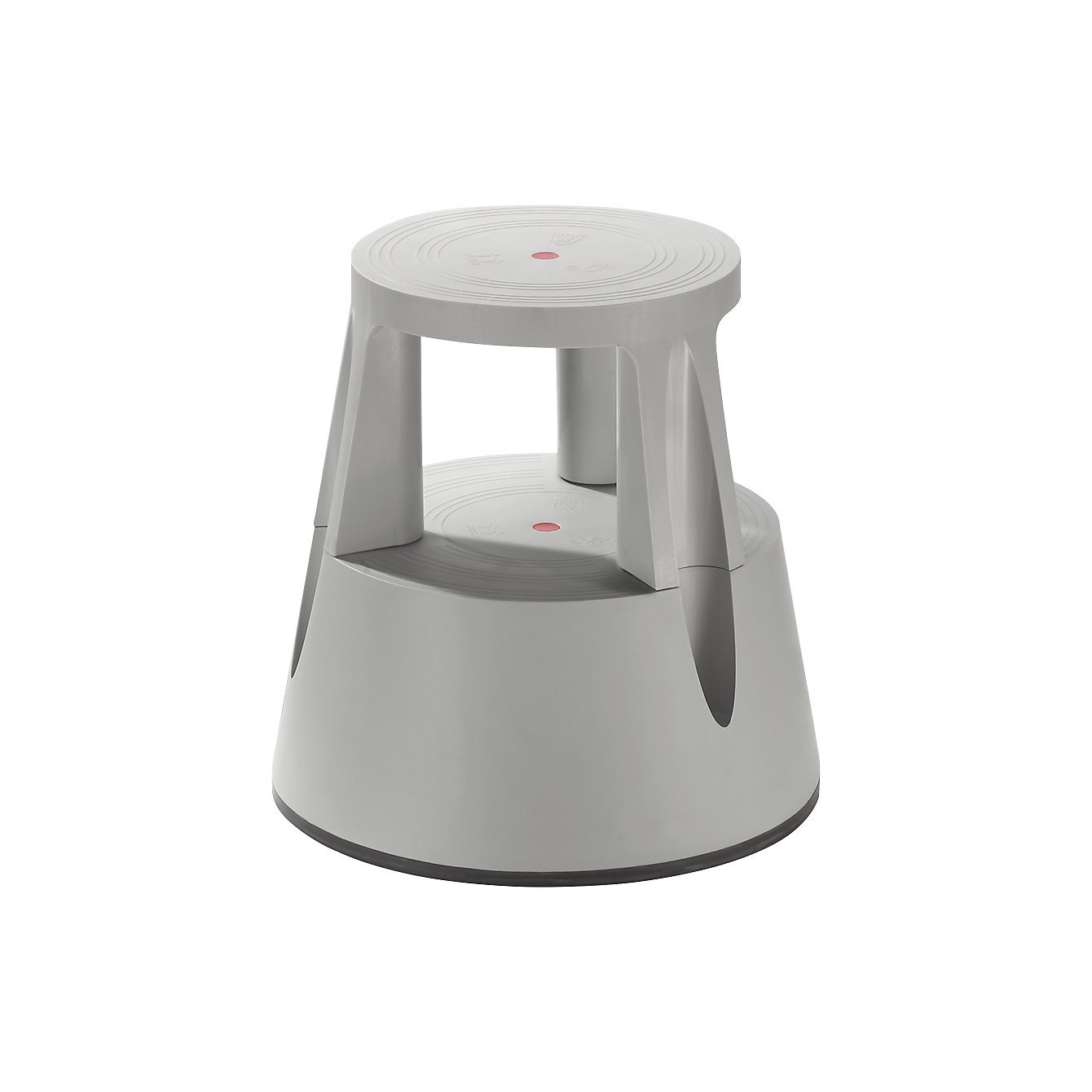 Kick stool made of shatterproof plastic – Twinco: max. load 150 kg ...