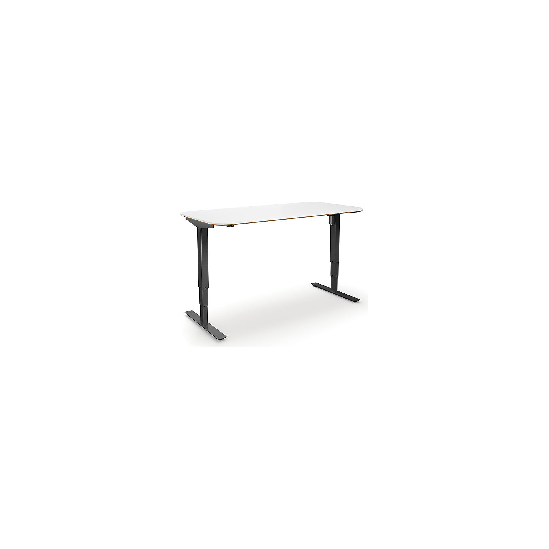 Atlanta Trend desk, electrically height adjustable: straight, rounded ...