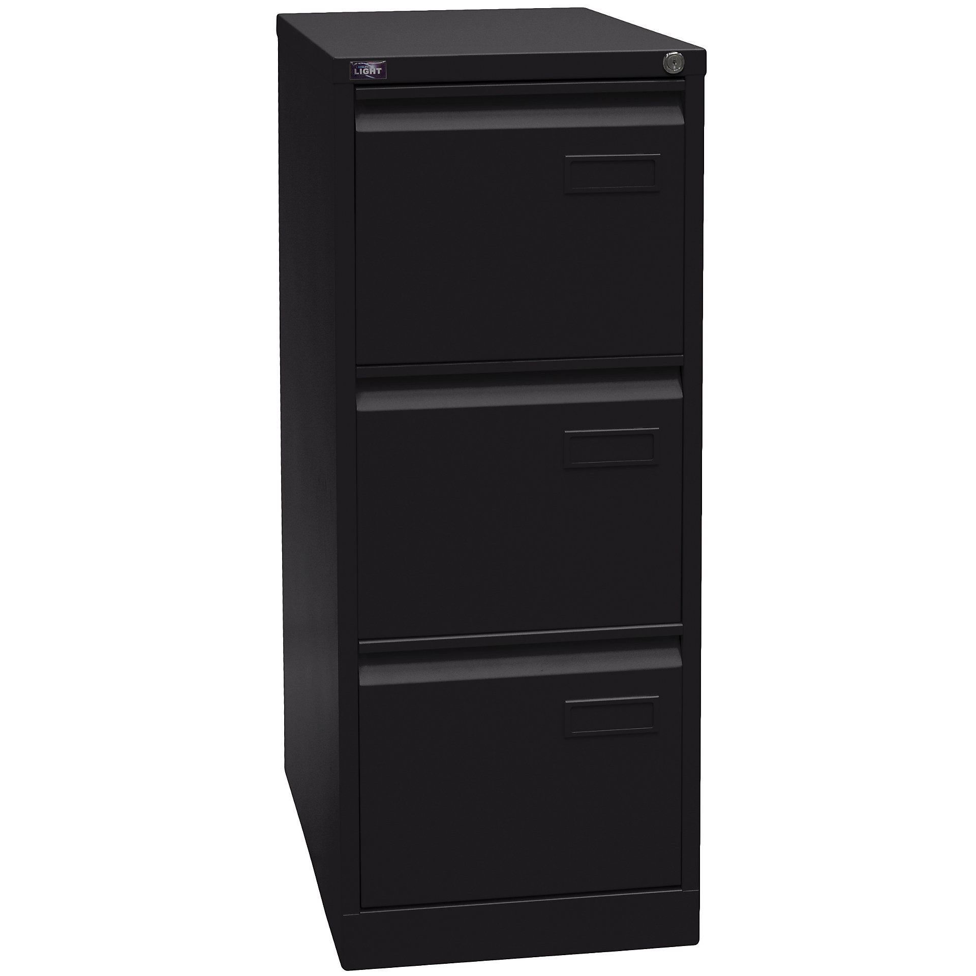 LIGHT suspension file cabinet, 1-track – BISLEY: 3 A4 drawers | kaiserkraft