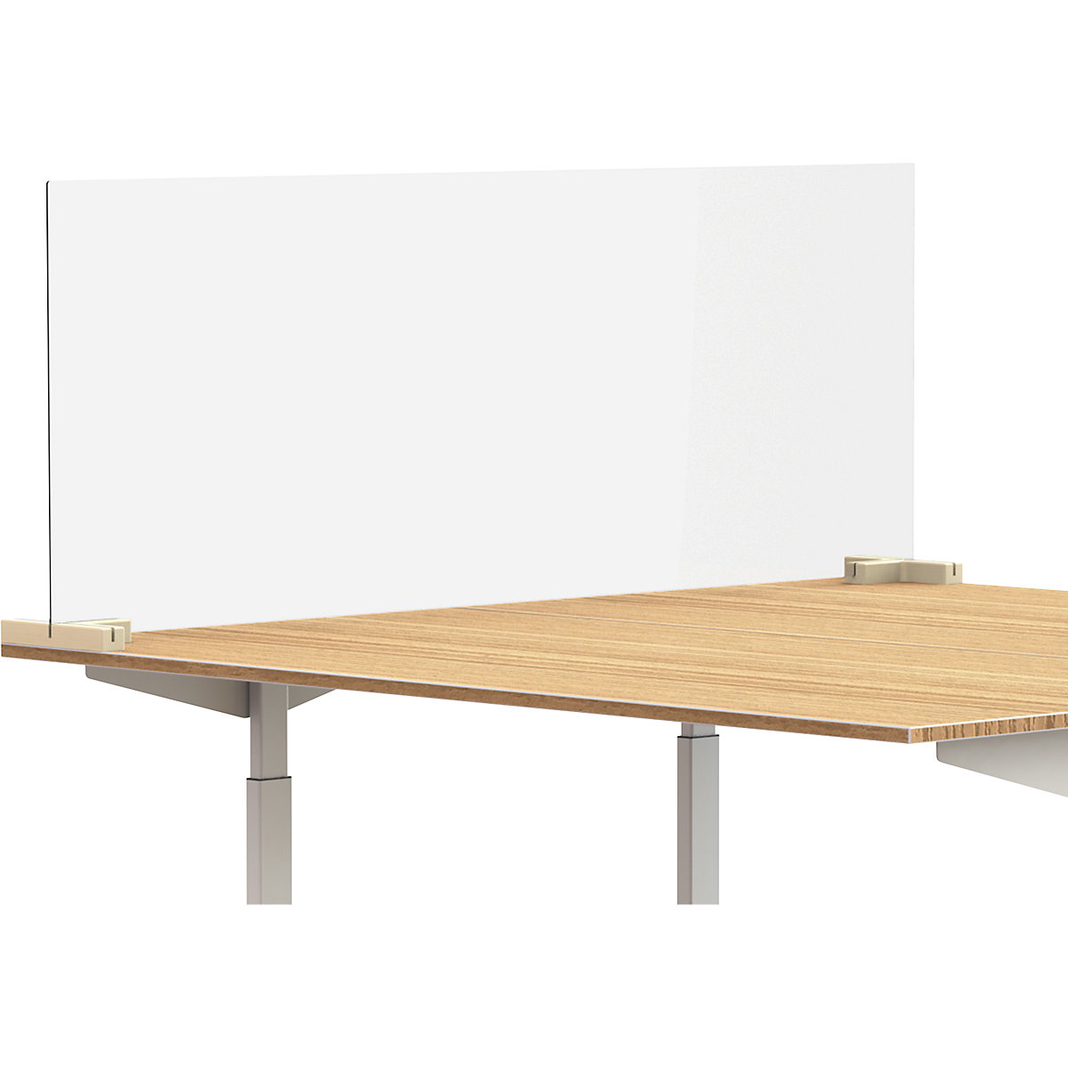 Partition for desks/tables: incl. 2 T-shaped foot connectors | kaiserkraft