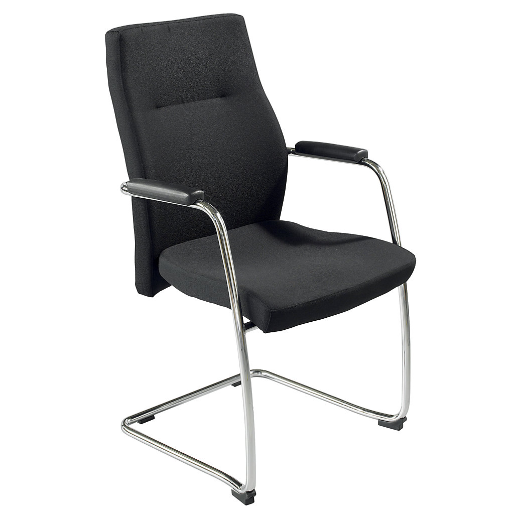 Cantilever chair with arm rests: seat dimensions HxWxD 490 x 575 x 530 ...