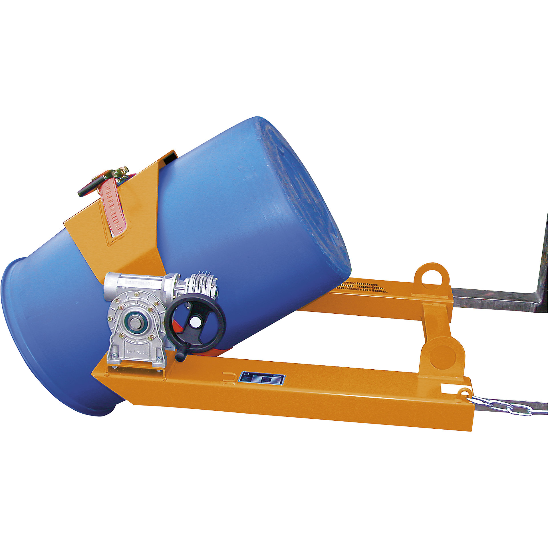 EUROKRAFTpro – Drum tilting unit: for forklift and crane operation ...