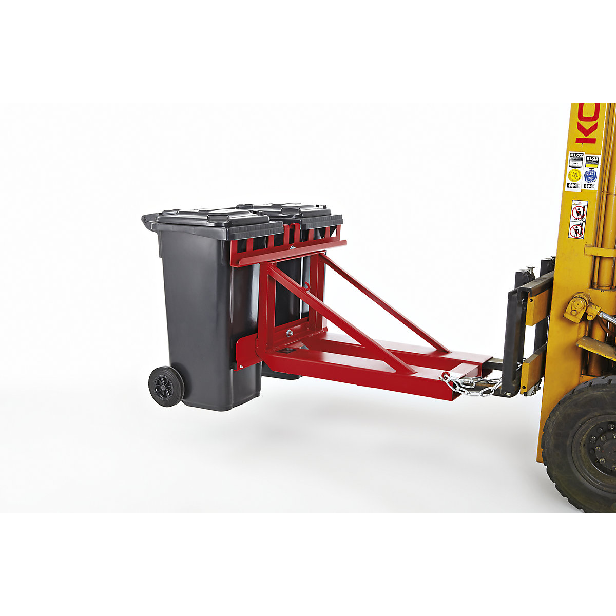 EUROKRAFTpro – Waste bin lifter: for 2 bins | KAISER+KRAFT