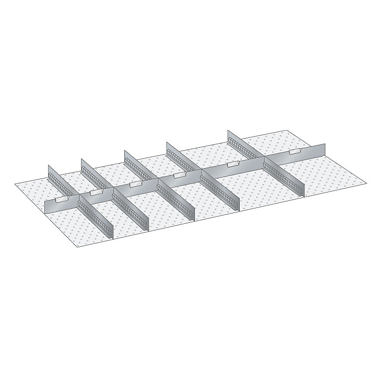 LISTA – Divider set, 11-piece: 5 slotted dividers, 6 partitions ...