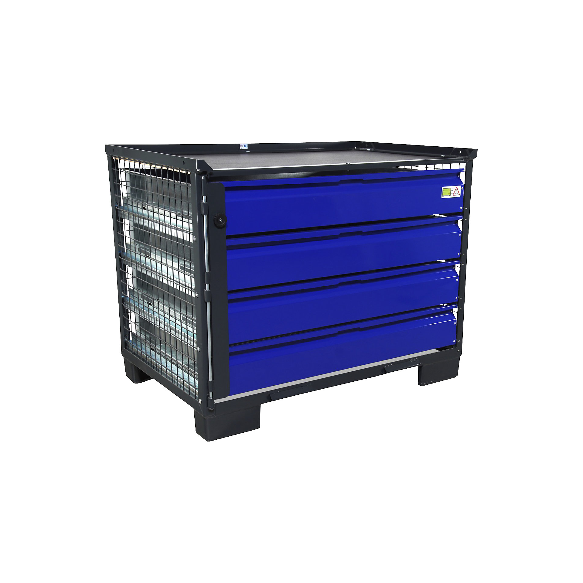 LCB-gaasbox: met 4 afsluitbare laden | kaiserkraft