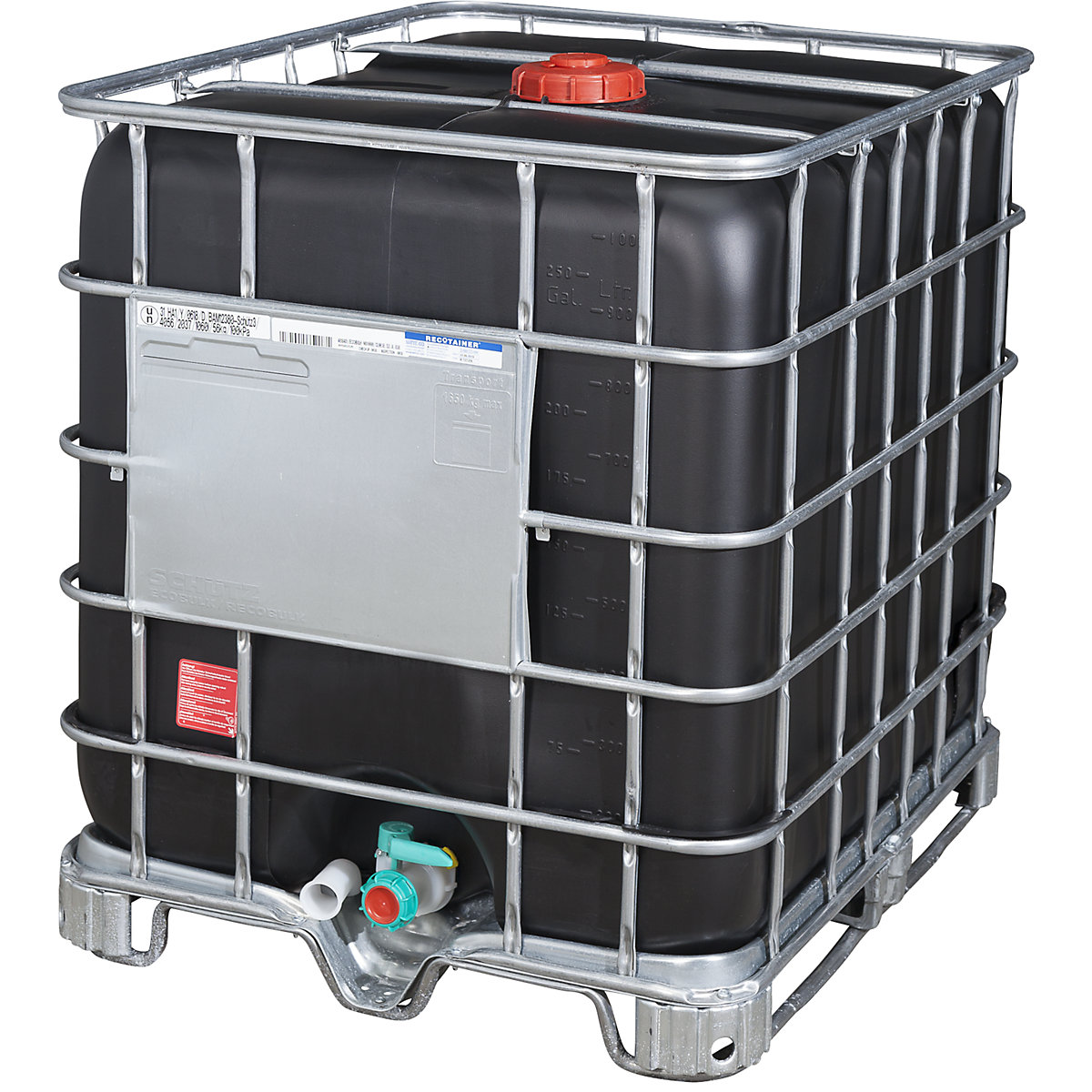 IBC-container RECOBULK met UV-bescherming, UN-goedkeuring: inhoud 1000 ...