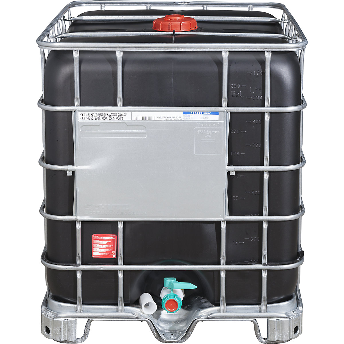 IBC-container RECOBULK met UV-bescherming, UN-goedkeuring: inhoud 1000 ...