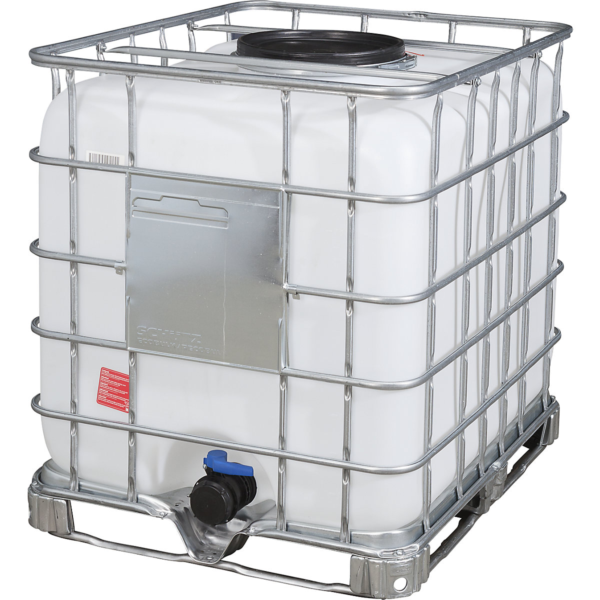 IBC-container RECOBULK: inhoud 1000 l, op pallet met stalen frame ...