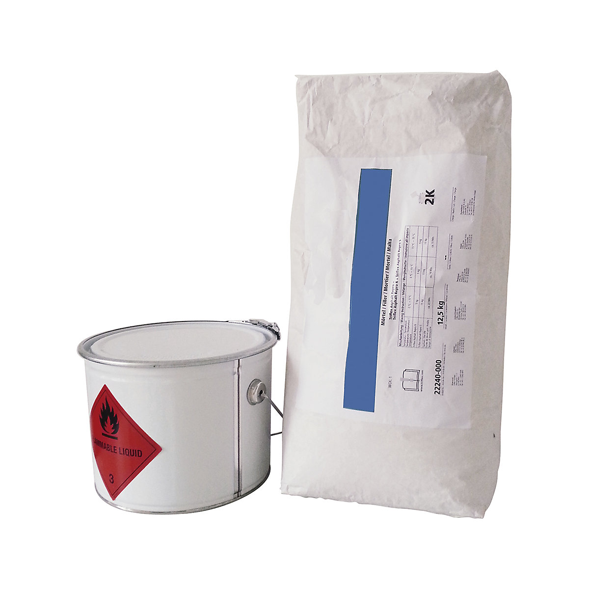 PARK-AID Wheel Stop Floor Fixing 2 Part Adhesive | 15kg Activator & 5kg ...