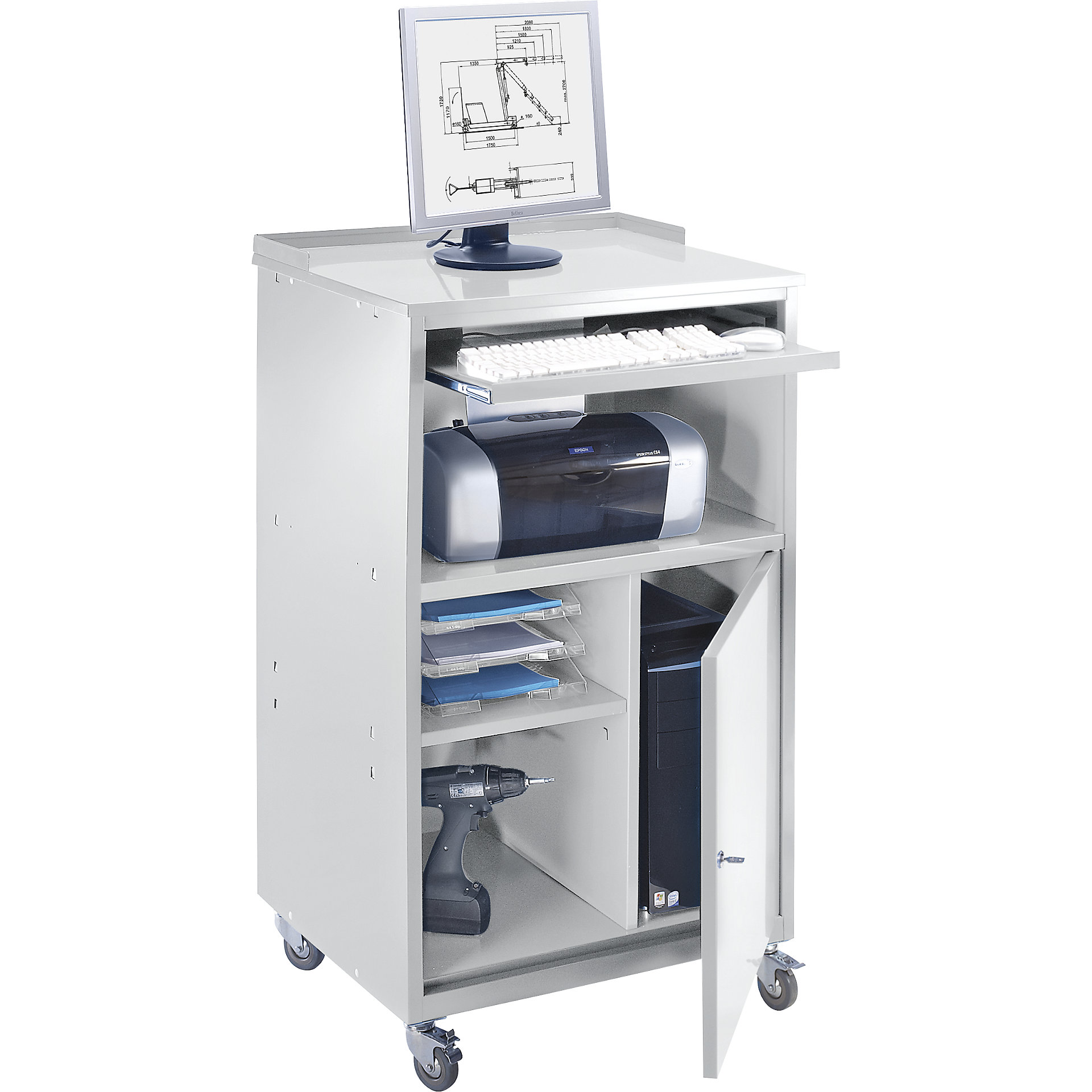 PC-Schränke & Computerwagen für die Industrie | kaiserkraft