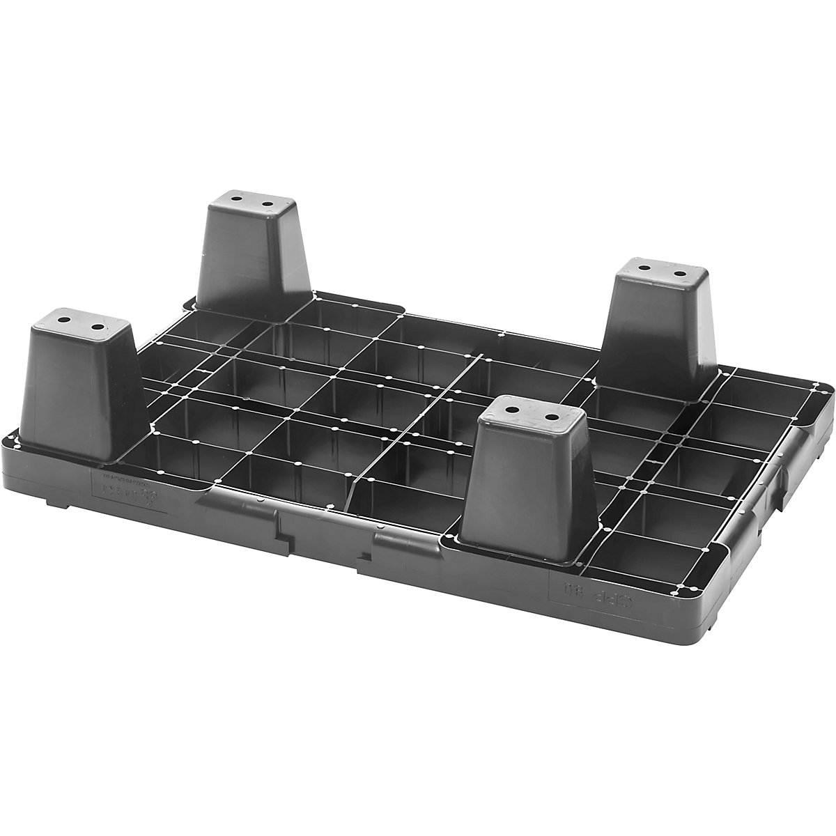 EUROKRAFTbasic – Display pallet made of plastic: LxW 600 x 400 mm, max ...