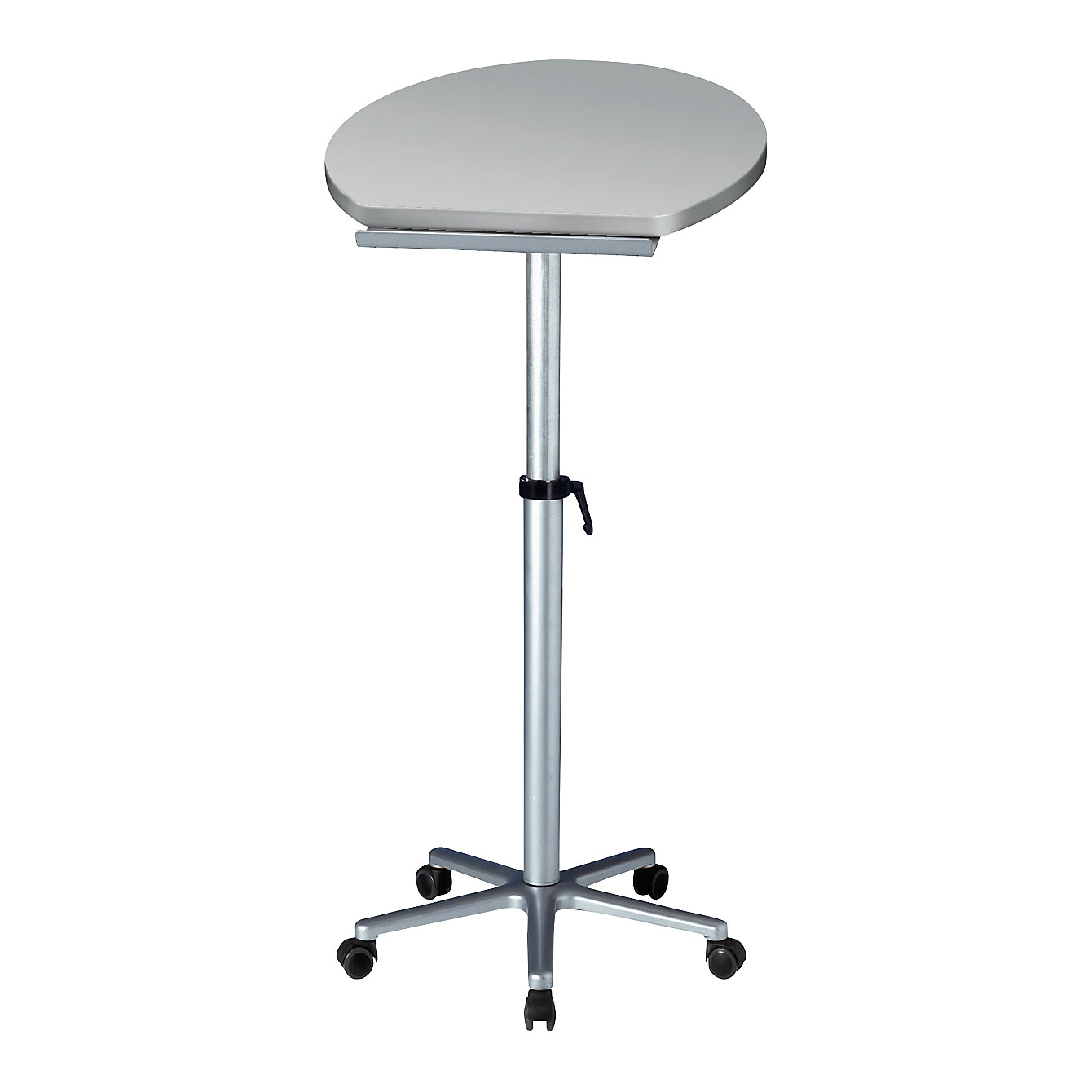 Stehpult, höhenverstellbar: mobil, lichtgrau | KAISER+KRAFT Deutschland
