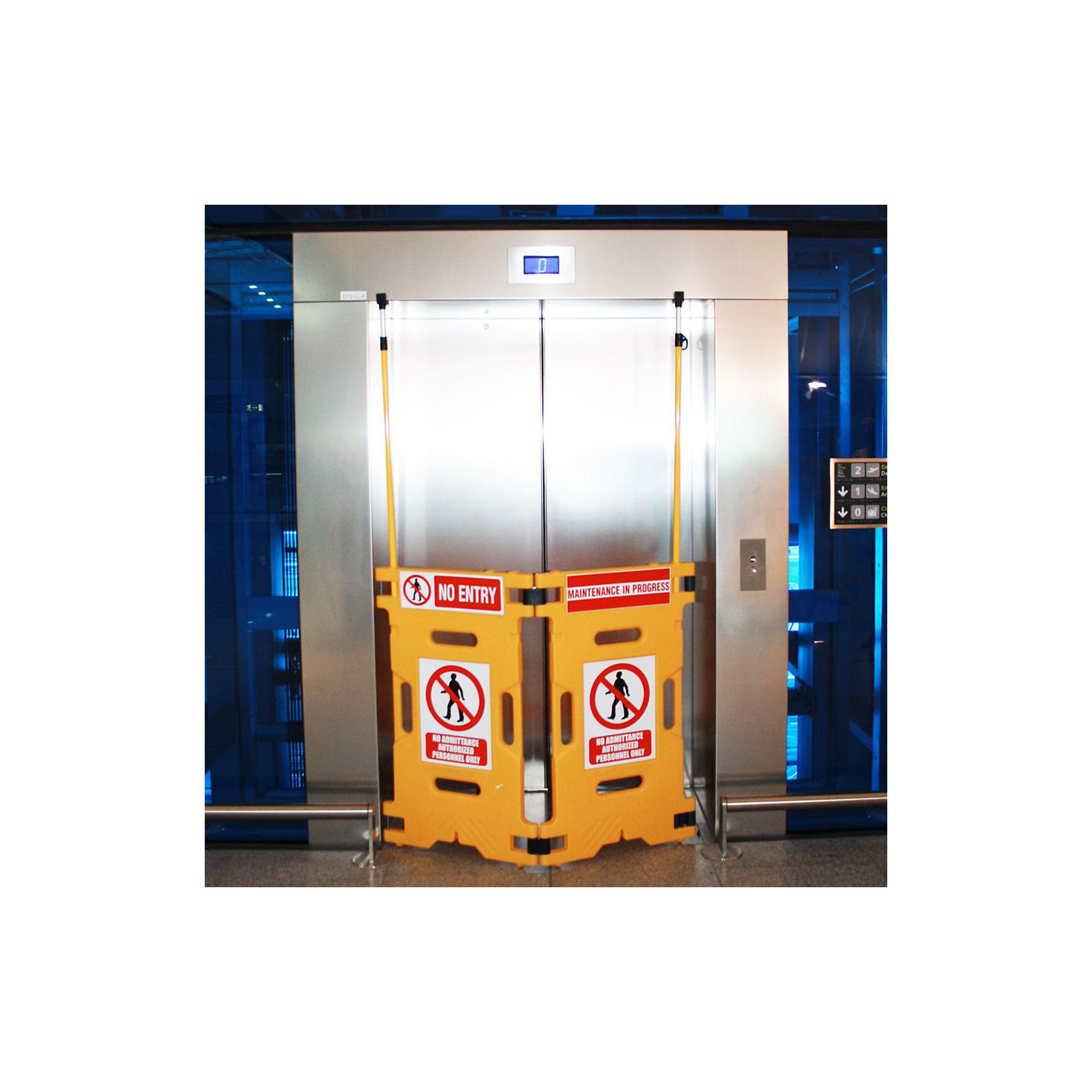 Elevator Gard Maintenance Barrier | Facilities Management | BiGDUG