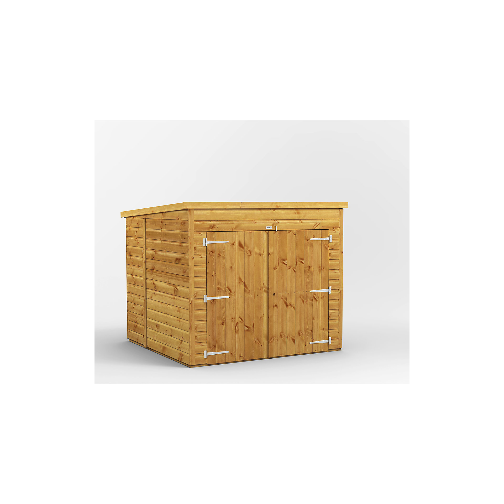 Power Pent 6ft x 6ft Bike Shed - Doors High Side | 1634h x 1814w x ...