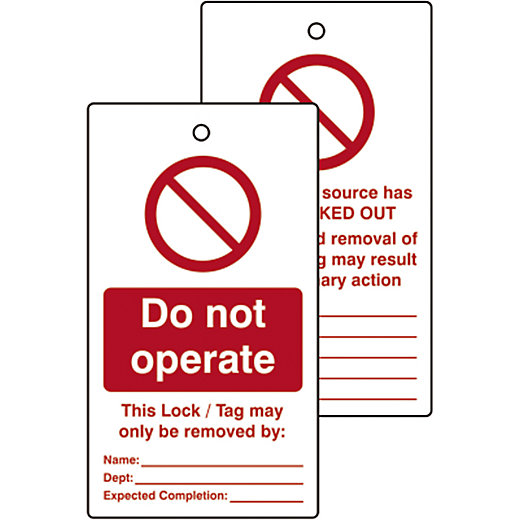 Double Sided Lockout Tags | Safety & Access | BiGDUG