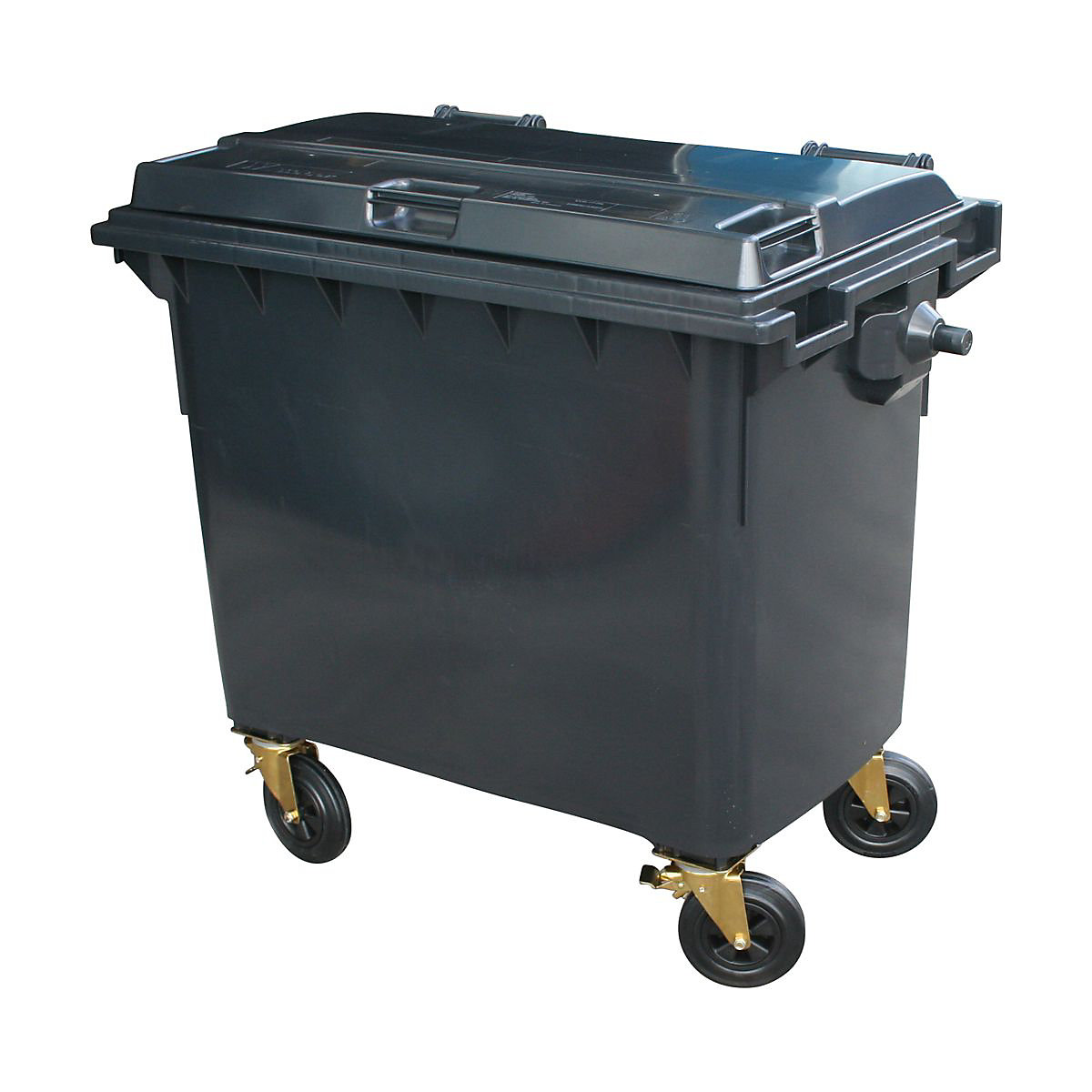 Wheelie Bin | 1210h x 1370w x 780d mm | 660L | Dark Grey | BiGDUG