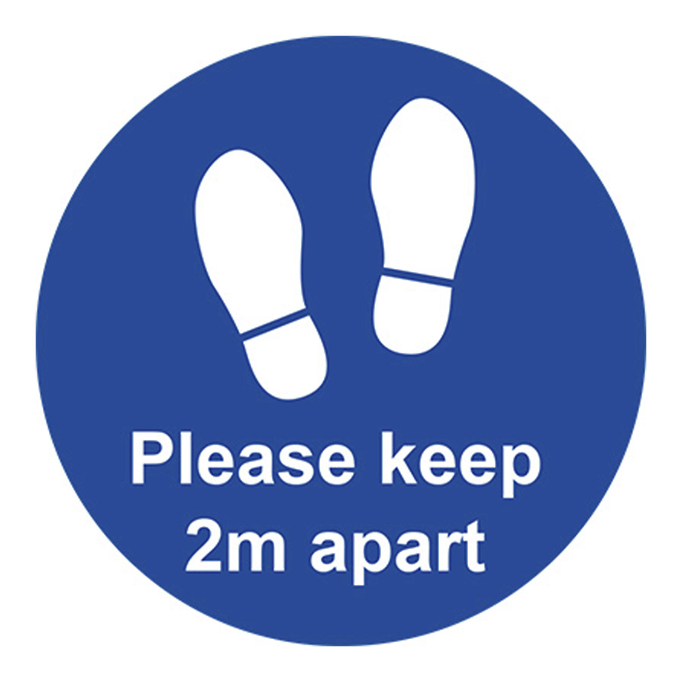 Circular Social Distance Floor Signs | Workplace Products & Equipment ...