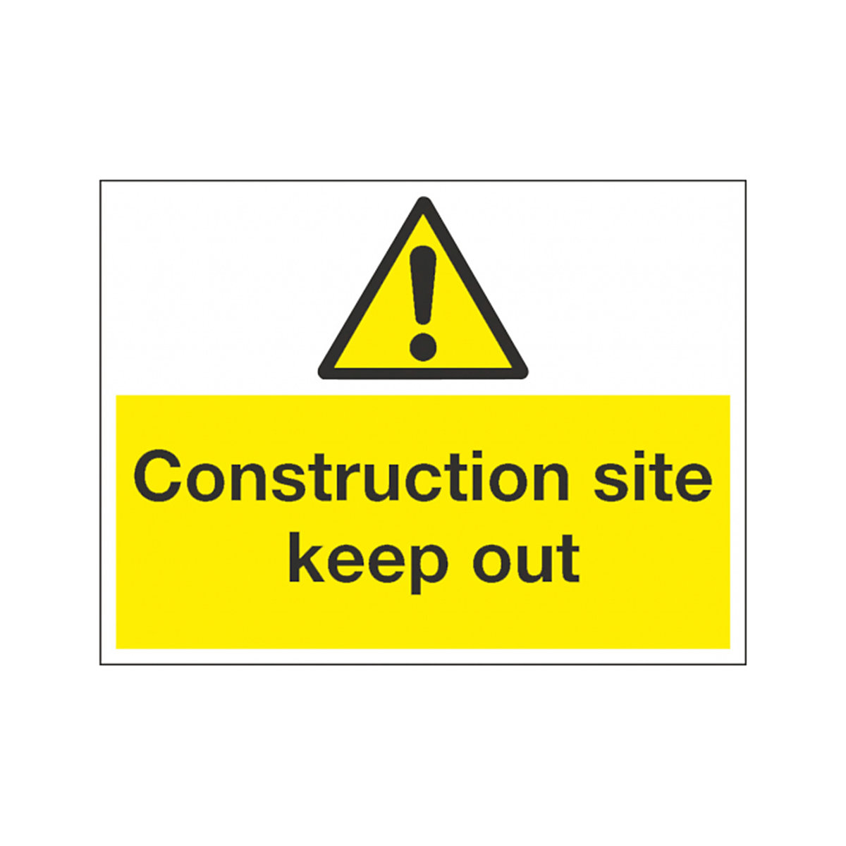 Construction Site Keep Out Safety Signs 600mm x 450mm | Facilities ...