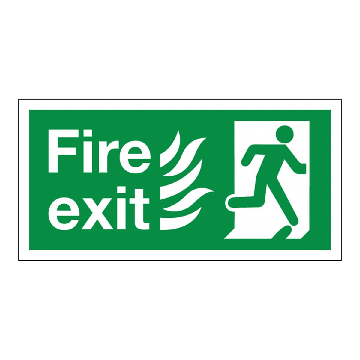 Fire Exit Running Man Safety Signs | Facilities Management | BiGDUG