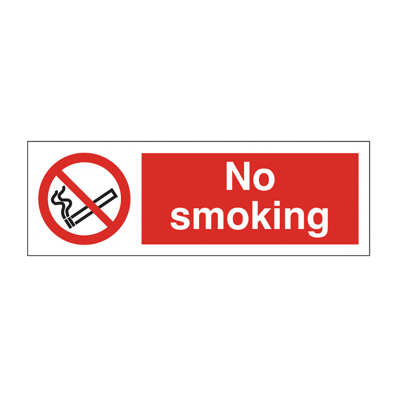 Vertical No Smoking Safety Sign | Facilities Management | BiGDUG