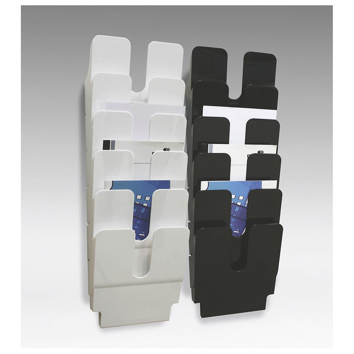 Expositor de folletos de pared – DURABLE: 6 para DIN A4 formato ...