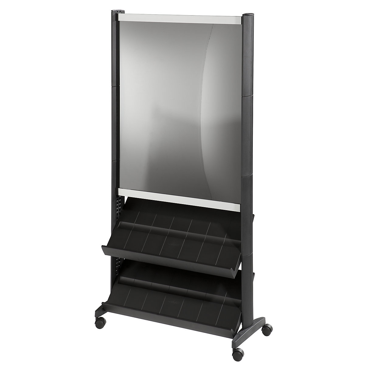 Brochure display stand made of polystyrene – EasyDisplay: for 6 x A4 ...