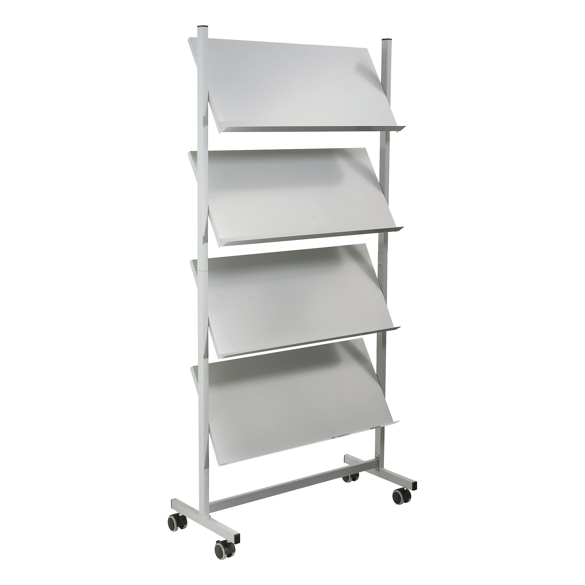 Brochure rack made of metal – helit: for 12 x A4 | kaiserkraft