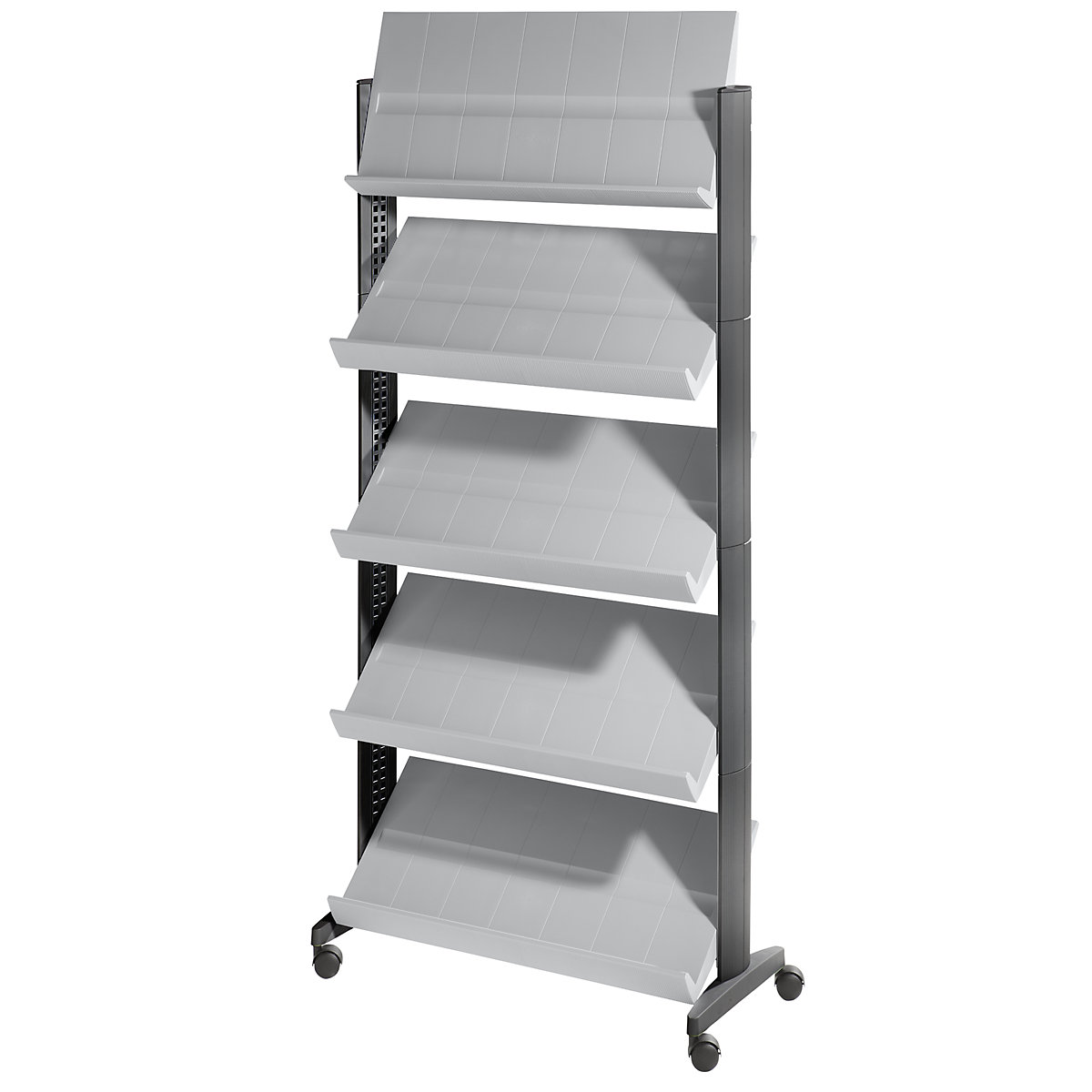 Brochure display stand made of polystyrene: for 15 x A4 | KAISER+KRAFT